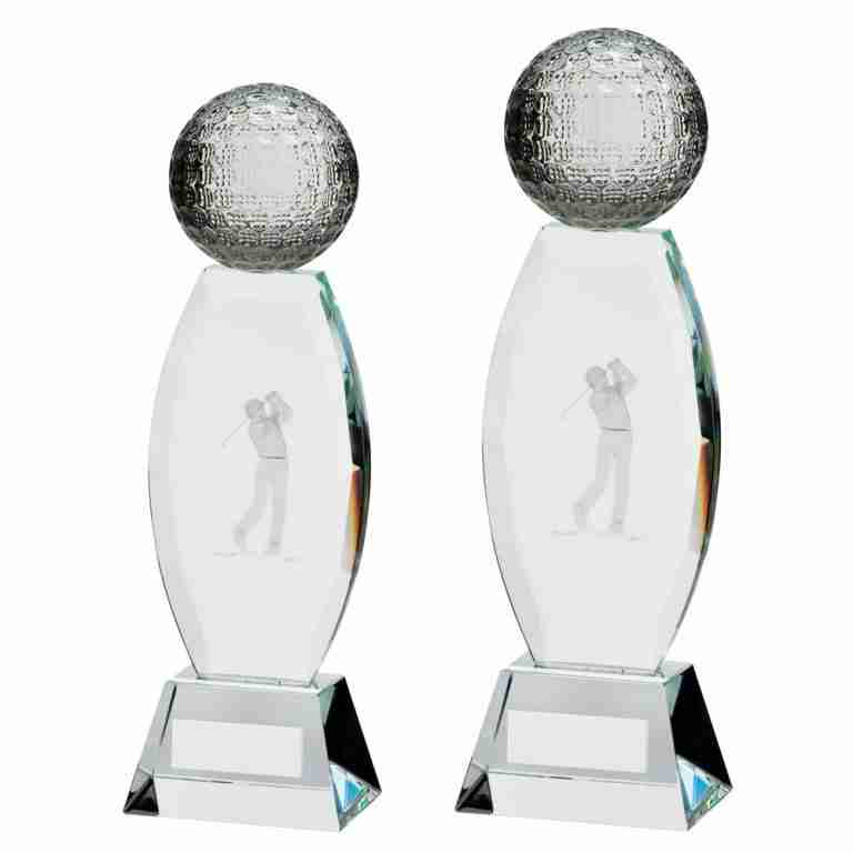 Infinity Golf Crystal Award - Warrington Trophy World